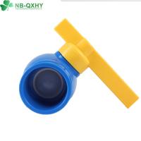 China Manual Driving Mode Blue Plastic Control Valve Blow-Down Function PVC/UPVC Ball Valve for sale