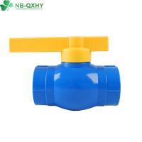 China Manual Driving Mode Blue Plastic Control Valve Blow-Down Function PVC/UPVC Ball Valve for sale