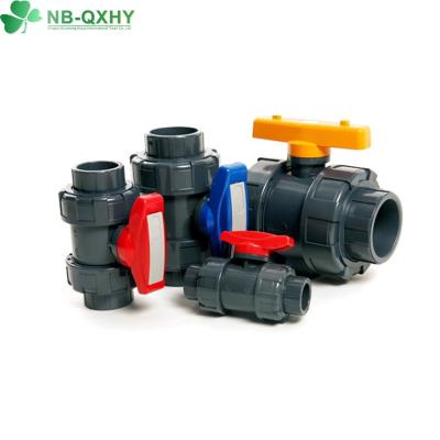 China Fashion Handle PVC True Union/Single Union Ball Valve for Pn16 PVC Pipe and Fitting for sale