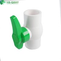China Normal Pressure 1/2 4 Inch PVC Ball Valve with QX Flexible Handle and Various Handles for sale