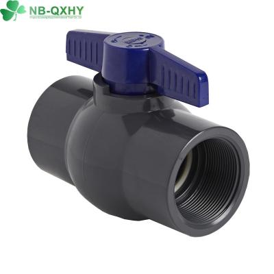 China Water Media PVC Octangle Ball Valve with Compact Male and Female Threaded Competitive for sale