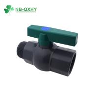 China Manual Driving Mode Gray PVC Octagonal Ball Valve with Male Female Threaded Connection for sale
