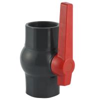 China Glue Connection Form Agricultural Irrigation Milk White PVC Control Valve Ball Valve for sale