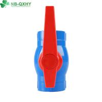 China Flexible Ball Valve Red Handle Blue Body Professional Support 1/2