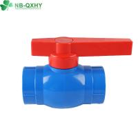 China Flexible Ball Valve Red Handle Blue Body Professional Support 1/2