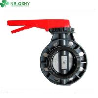 China Flange Connection PVC Manual Wafer Type Butterfly Valve for DIN ANSI JIS Standard for sale