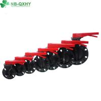 China Flange Connection PVC Manual Wafer Type Butterfly Valve for DIN ANSI JIS Standard for sale