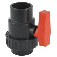 China 1/2 Inch to 4 Inch Plastic UPVC Single Union Ball Valve with Fixed Ball and EPDM O-Ring for sale