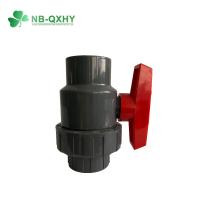 China 1/2 Inch to 4 Inch Plastic UPVC Single Union Ball Valve with Fixed Ball and EPDM O-Ring for sale