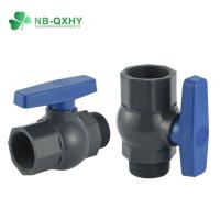 China 1/2 Inch to 4 Inch PVC Ball Valve Plastic Valve for Drain Water Drainage in White for sale