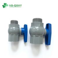 China Household Usage Red Handle Plastic Ball Valve with Male Female Threaded Structure for sale
