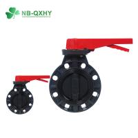 China 2 Inch to 8 Inch ABS Handle PVC Butterfly Valve with Carbon Steel Stem and EPDM O-Ring for sale