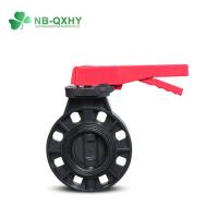 China 2 Inch to 8 Inch ABS Handle PVC Butterfly Valve with Carbon Steel Stem and EPDM O-Ring for sale