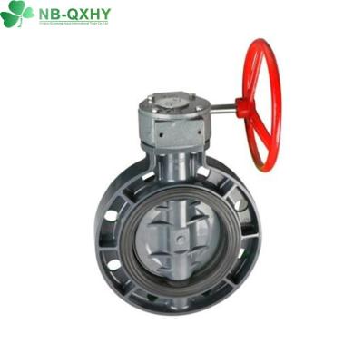 China Materials Flange Connection Handle Lever Gear Butterfly Valve for DIN ANSI JIS Standard for sale