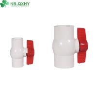China Swimming Pool Water Pipe Connector PVC Plastic Ball Valve with Flexible Structure for sale