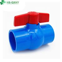 China Swimming Pool Water Pipe Connector PVC Plastic Ball Valve with Flexible Structure for sale