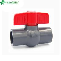China Swimming Pool Water Pipe Connector PVC Plastic Ball Valve with Flexible Structure for sale