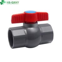 China ABS Handle PVC Compact Octangle Ball Valve for Water Drainage in Building Construction for sale