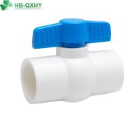 China ABS Handle PVC Compact Octangle Ball Valve for Water Drainage in Building Construction for sale