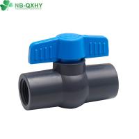 China Chinese PVC Compact Ball Valve with Glue Connection Form and All Size of Colorful Box for sale