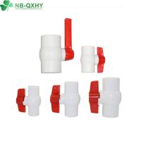 China Chinese PVC Compact Ball Valve with Glue Connection Form and All Size of Colorful Box for sale