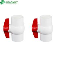 China Chinese PVC Compact Ball Valve with Glue Connection Form and All Size of Colorful Box for sale