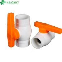 China DIN Standard PVC Compact Ball Valve for Hot Cold Water Straight Through Channel for sale