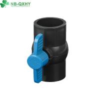China Blow-Down Valve Chinese Thread PVC Octagonal Ball Valve with Red and Blue ABS Handle for sale