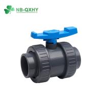 China Swimming Pool Fixed Ball Valve with PVC True Double Union and EPDM O-Ring TPE Seat for sale