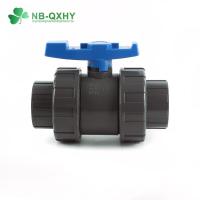 China Swimming Pool Fixed Ball Valve with PVC True Double Union and EPDM O-Ring TPE Seat for sale