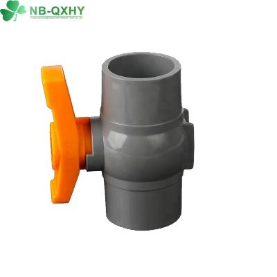 China Glue Connection Form PVC Plumbing Material Plastic Ball Valve for Vietnam Efficiency for sale