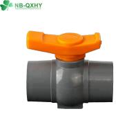 China Glue Connection Form PVC Plumbing Material Plastic Ball Valve for Vietnam Efficiency for sale