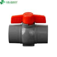 China Glue Connection Form PVC Plumbing Material Plastic Ball Valve for Vietnam Efficiency for sale