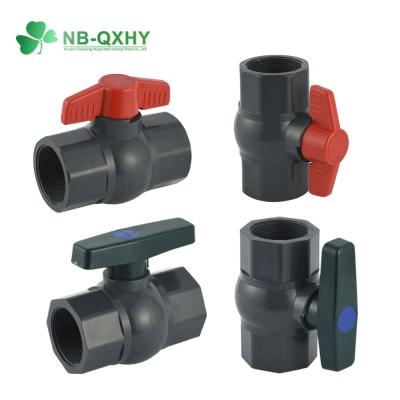 China Irrigation Swimming Pool Water Supply PVC Valve with Long Handle and Octagonal Design for sale