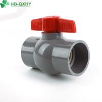 China Temperature Low Temperature PVC Compact Ball Valve for Straight Through Type Channel for sale