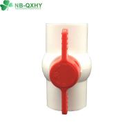 China Request Sample Customized High Thickness PVC Compact Ball Valve for Sewage Treatment for sale