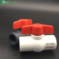 China Request Sample Customized High Thickness PVC Compact Ball Valve for Sewage Treatment for sale