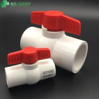China Request Sample Customized High Thickness PVC Compact Ball Valve for Sewage Treatment for sale