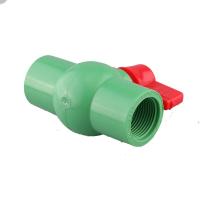 China Water Media Low Temperature PVC Plastic Compact Ball Valve with Good Heat Resistance for sale