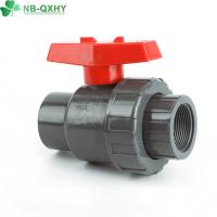 China Water Media Low Temperature PVC Plastic Compact Ball Valve with Good Heat Resistance for sale