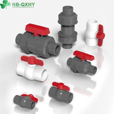 China PVC Glue Connection Octagonal Compact Ball Valve Check Valve Union Valve for Water Supply for sale