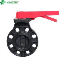 China Standard DIN ANSI JIS Wide PVC/ABS Handle CPVC/UPVC Butterfly Valve with NBR/EPDM O-Ring for sale