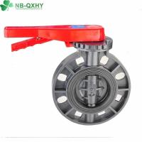 China Standard DIN ANSI JIS Wide PVC/ABS Handle CPVC/UPVC Butterfly Valve with NBR/EPDM O-Ring for sale
