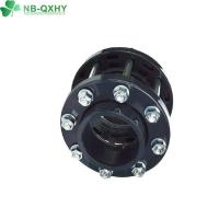 China Blue and Red Plastic Handle PVC Butterfly Valve for Irrigation Field Manual Driving Mode for sale
