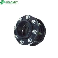 China Blue and Red Plastic Handle PVC Butterfly Valve for Irrigation Field Manual Driving Mode for sale