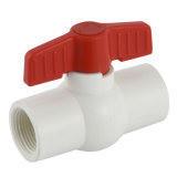 China Water Channel Straight Through Type PVC Ball Valves with Blue and Milk White Body for sale