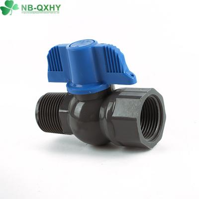 China 2 Inch UPVC Plastic Ball Valve with Dark Grey Blue Handle and Excellent Normal Pressure for sale