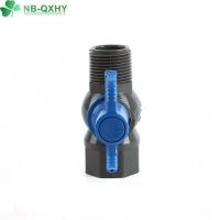 China 2 Inch UPVC Plastic Ball Valve with Dark Grey Blue Handle and Excellent Normal Pressure for sale
