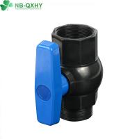 China JIS Standard Plastic Red Blue Green Handle PVC Female Threaded and Male Ball Water Valve for sale