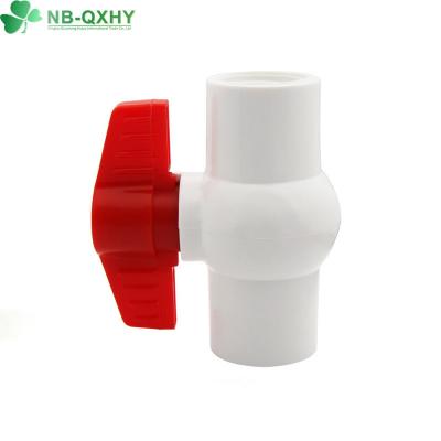 China White High Pressure PVC Ball Valve for Water Supply High Thickness and Blow-Down Valve for sale